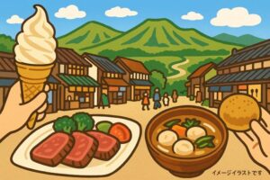 阿蘇食べ歩き最強ガイド｜外せない人気グルメ・スイーツ・名物を一挙紹介 | ゴリもんくまっぷる